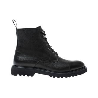 Scarosso Jackie Grain Schwarze Schn&uuml;rstiefel - - Shoes - Herren - Schwarzk - 40 EU