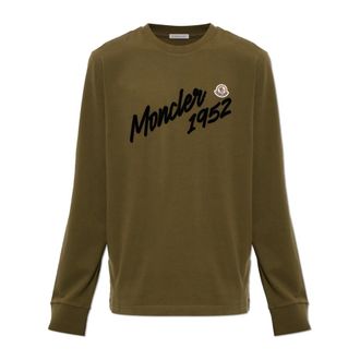 Moncler Homme, Tops, Vert, Taille: XL T-shirt avec logo