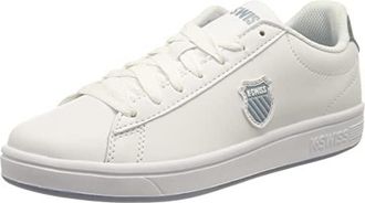K-Swiss Baskets Court Shield pour femme, WH/ASHLYBL/BLPANTHER, 39,5 EU