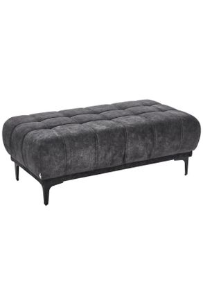 Stylife Hocker Cancun, Graphit, Textil, rechteckig, 131x47x71 cm, Stoffauswahl, Wohnzimmer, Hocker, Sitzhocker