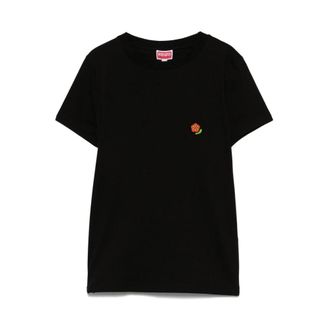 Kenzo T-Shirt mit Rundhalsausschnitt und kurzen &Auml;rmeln - - Tops - Damen - Schwarzk - S