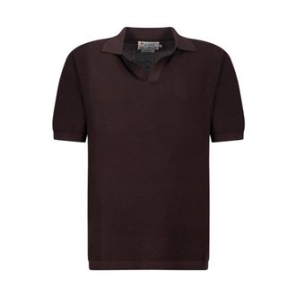 MC2 Saint Barth Homme, Tops, Brun, Taille: L Sloan Cotton Polo
