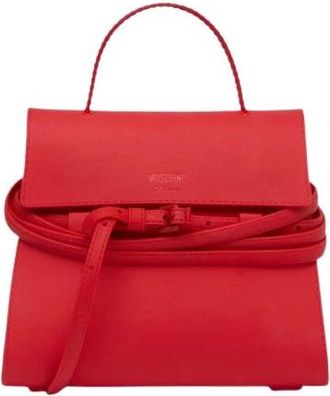 Moschino Femme, Sacs, Rouge, Taille: ONE Size Tie Me Small Handbag