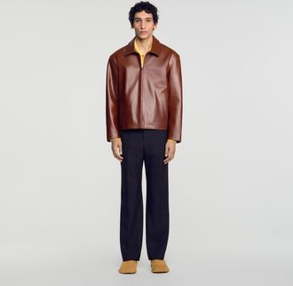 Sandro Blouson en cuir