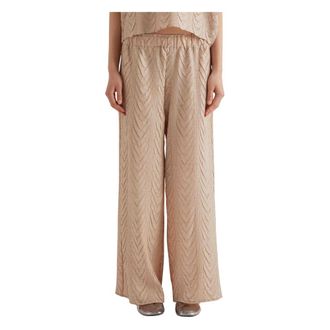 Meimeij Femme, Pantalons, Beige, Taille: 38 FR 435 Sheer Pantalone