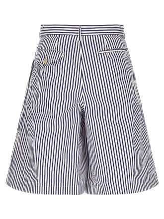 Comme Des Gar&ccedil;ons Mens Blue Cotton Bermuda Shorts