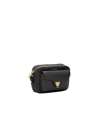 Coccinelle Womens Mini Crossbody Bag Black Cowhide - Crossbody-Bags