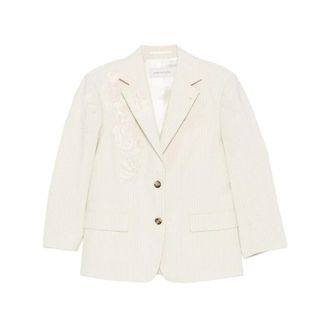 Dries Van Noten Birdy Einreihiger Blazer - - Jackets - Damen - Beige - S