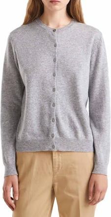 Benetton Maglia Coreana M/L 1002d5485 Cardigan, Gris, XL Femme