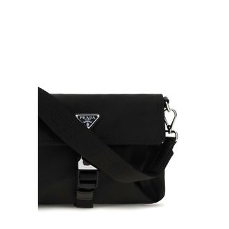 Prada Recycled Polyamide Shoulder Bag - Black