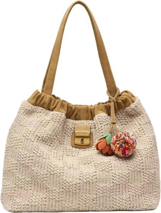 Marc Jacobs Femme, Sacs, Beige, Taille: ONE Size The Summer Woven Cristina Tote