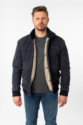 Mauritius Lederjacke MMThalor mit geripptem Stehkragen