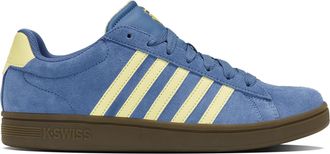 K-Swiss Herren Court TIEBRK II Sneaker, Blue Horizon/Wax Yellow/Dark Gum, 39.5 EU