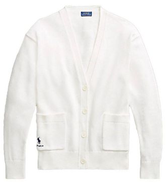 Polo Ralph Lauren Cardigan Damen Modern Fit Strickjacke mit Logo sofortige Authentifizierung &uuml;ber einen QR-Code