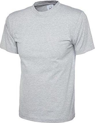 Uneek clothing Uni Classique T-shirt Haut 100% Coton Décontracté Loisirs Sports Travail UC301 - Gris Chiné, XXL