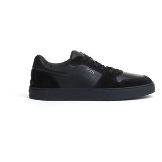 Tod's Homme, Chaussures, Noir, Taille: 42 EU Baskets en Daim et Cuir Noir