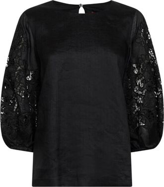 Max Mara Femme, Blouses et Chemises, Noir, Taille: 38 FR Blouses