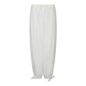 Neo Noir Tapered Hosen - - Trousers - Damen - Wei&szlig; - L