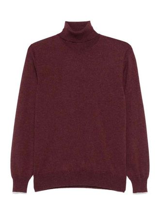 Brunello Cucinelli Pull Col Roul&eacute; - Rouge