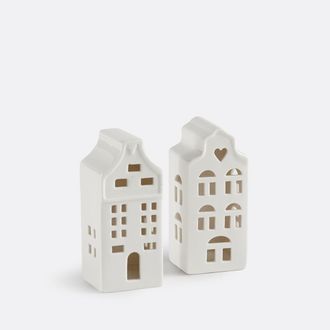 La Redoute Interieurs Lot De 2 Maisons En Porcelaine Caspar
