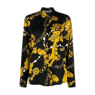 Versace Jeans Couture Luxuri&ouml;se Damenhemden Kollektion - - Blouses & Shirts - Damen - Schwarzk - XS