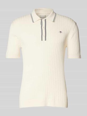 GANT Slim Fit Poloshirt mit Label-Stitching