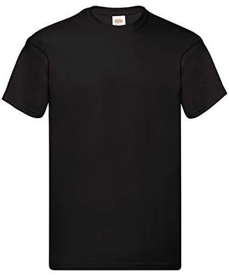 Fruit Of The Loom T-Shirt &agrave; Manches Courtes Screen Stars Original pour Homme (4XL) (Noir)