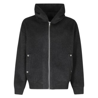 Department Five Department Five - Blouson Bomber Capuche en Laine Jasper - Homme - Vestes - Gris - Taille: XL