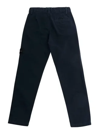 Stone Island Boys Trousers Tech Fabric Blue