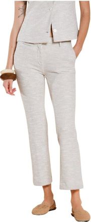 Mason's Femme, Pantalons, Beige, Taille: 42 FR New York Trumpet Chino Pants