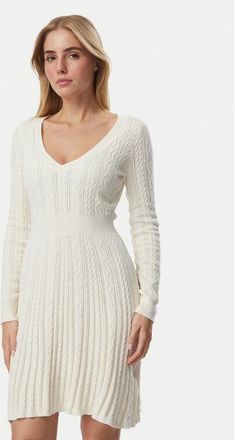 Guess Strickkleid W6BK31 Z1443 Creme Regular Fit