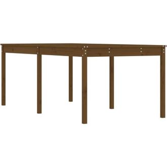 vidaXL Gartentisch Honigbraun 203,5x100x76 cm Massivholz Kiefer Vidaxl