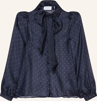 Rich & Royal Schluppenbluse blau