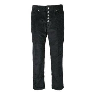 Dondup Samt Juwel Kegelbein Hose - - Jeans - Damen - Schwarzk - W26