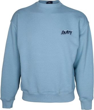 Autry Homme, Sweatshirts et sweats &agrave; capuche, Bleu, Taille: S SweaT-shirt ras du cou