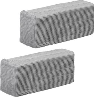 FAVOMOTO Armlehnenbezüge, 2PCS Sofa Armlehnenbezüge Verstellbar, Stretch Sofa Armkappen Armlehnenschoner Lehnenüberwurf, Stretch Sesselschoner Weiche Polyester