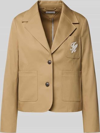 Tommy Hilfiger Regular Fit Kurzblazer aus reiner Baumwolle
