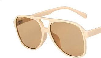 Generic Lunettes de soleil rétro Big Frame Street Shot pour hommes et femmes pour les vacances en plein air (couleur : B, taille : 1) 2026, H, Taille unique