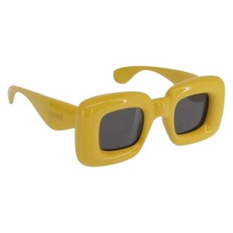 Loewe Lunettes de soleil en plastique Pre-owned - Femme - Pre-owned - Jaune - Taille: ONE Size