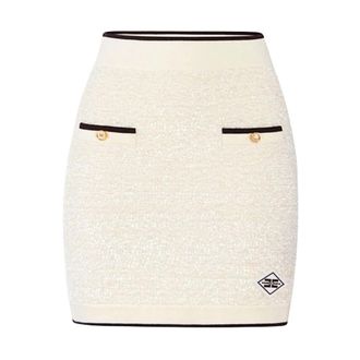 Elisabetta Franchi Gonna - - Skirts - Damen - Wei&szlig; - M