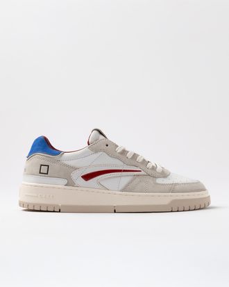 D.A.T.E. torneo pure calf white-bluette