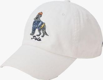 Polo Ralph Lauren Schnitt -embroidered Mütze - Weiß
