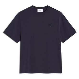 Maison Kitsun&eacute; Jersey T-Shirt - - Tops - Damen - Blau - M