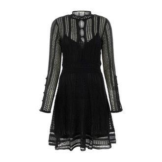 Chlo&eacute; Leinenmischung Mini Kleid - - Dresses - Damen - Schwarzk - M