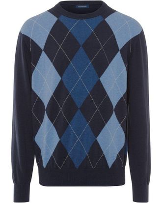 Highmoor Strickpullover Pullover mit Argyle-Muster