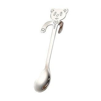 Generic Cuill&egrave;re mignonne en acier inoxydable 304 &agrave; long manche pour caf&eacute;, sucre, dessert, ap&eacute;ritif, assaisonnement, couverts de bistrot, gadget de cuisine