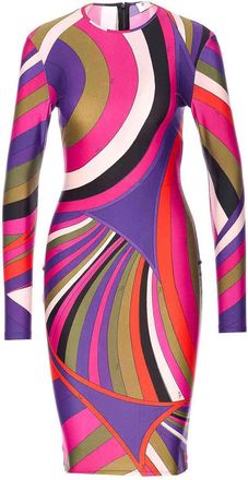 Emilio Pucci Knielanges Kleid - Bunt