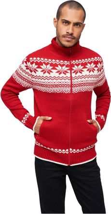 Brandit Norwegian Cardigan, Farbe: red, Gr&ouml;&szlig;e: 4XL