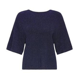 Ichi Ichi, Damen, Strickwaren, Blau, SGr&ouml;&szlig;e