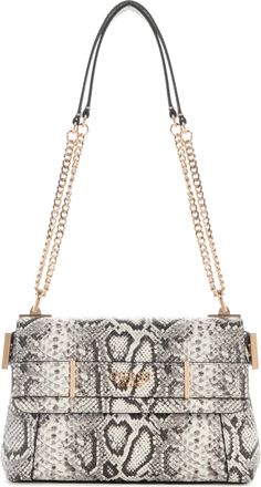 Guess Damen Anadela Covertible Crossbody Flap Umh&auml;ngetasche, Natur